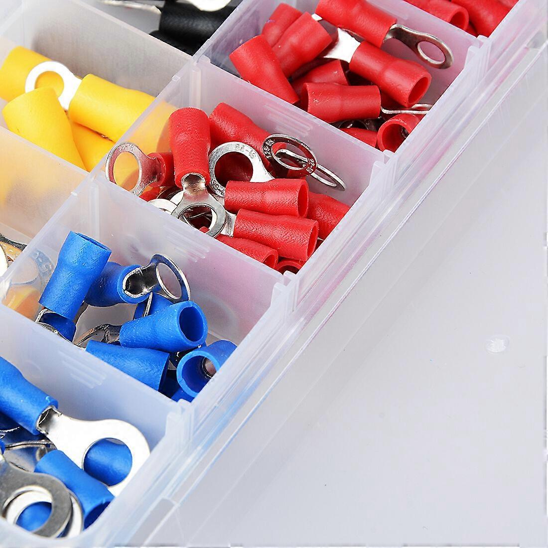 102pcs Insulated Ring Wire Crimp Connector Terminals Assortment Kit ...