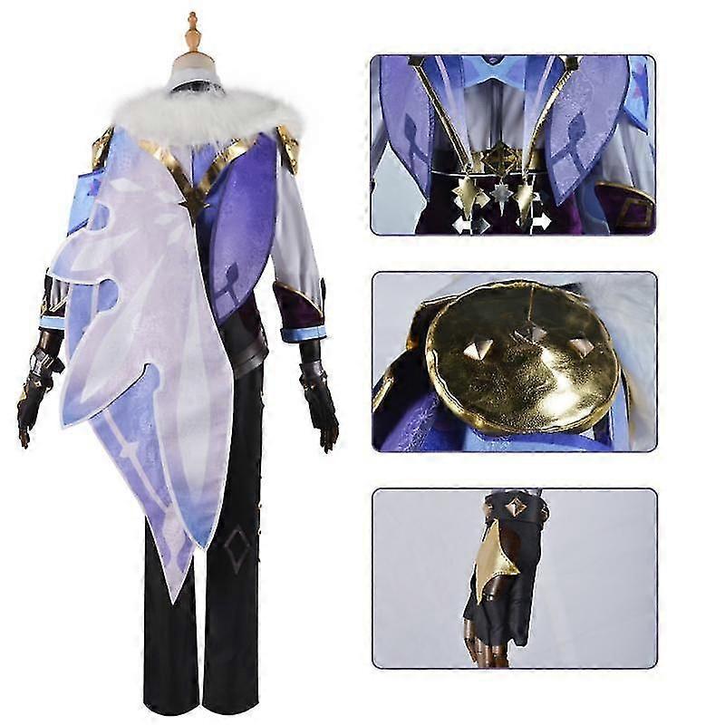 Kaeya Cosplay Genshin Impact Costume Kaeya Uniform Wig Clothes Boots ...