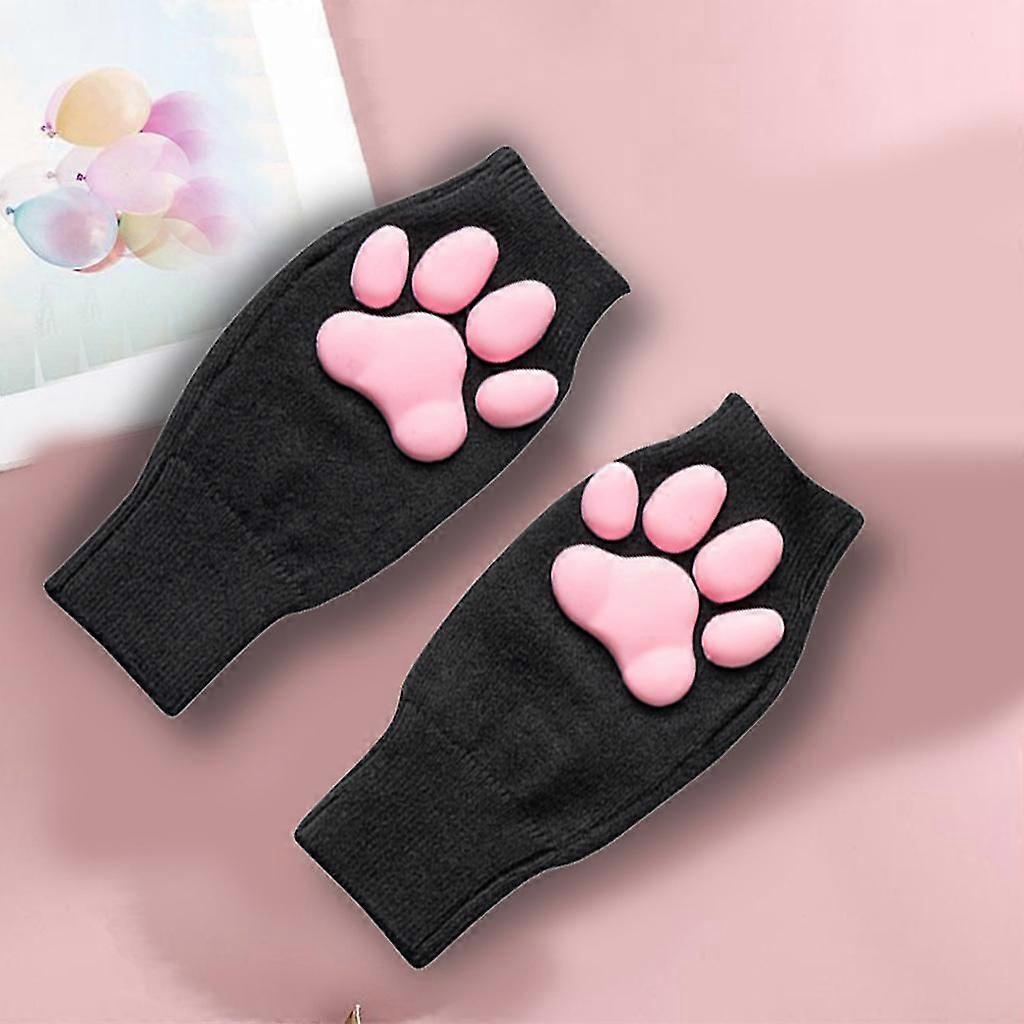 For Cat Paw Pad Mittens Fingerless For Cat Paws Gloves Halloween Kitten ...