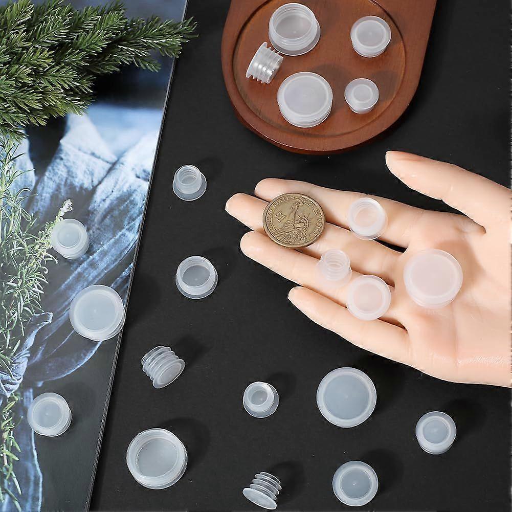50PCS 5 Sizes Plastic Bottle Salt and Pepper Shaker Stoppers 23/64 to ...