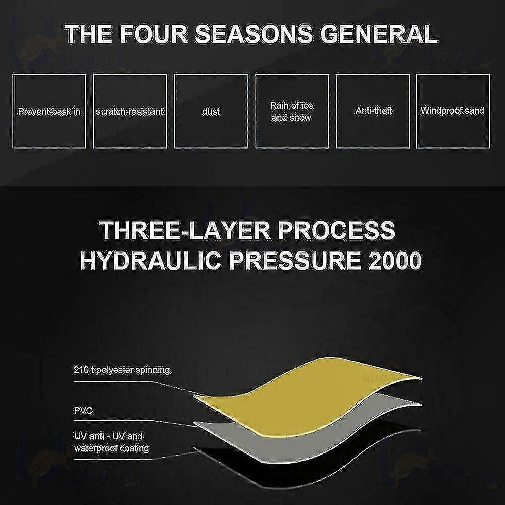 Heavy Duty Waterproof Bicycle Cover with UV Protection for 2 Bikes ...