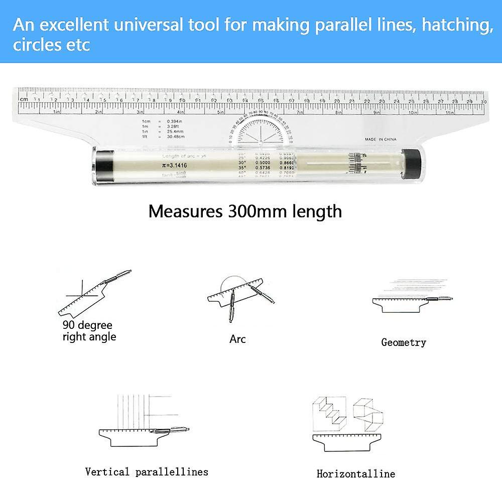 Parallel Rolling Rule 30cm Professional Parallel Rolling Rule Multi ...