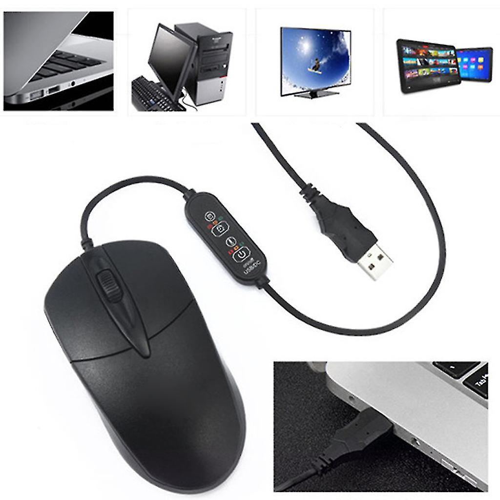Winter Ergonomic Heated Wired Usb Mouse Corded Mice Plug & Play ...