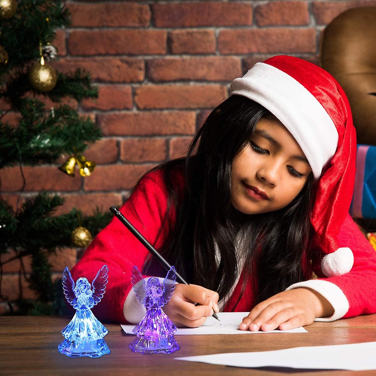 2pcs Color Changing Led Angel Lamp Light Garden Angel Gifts Garden ...