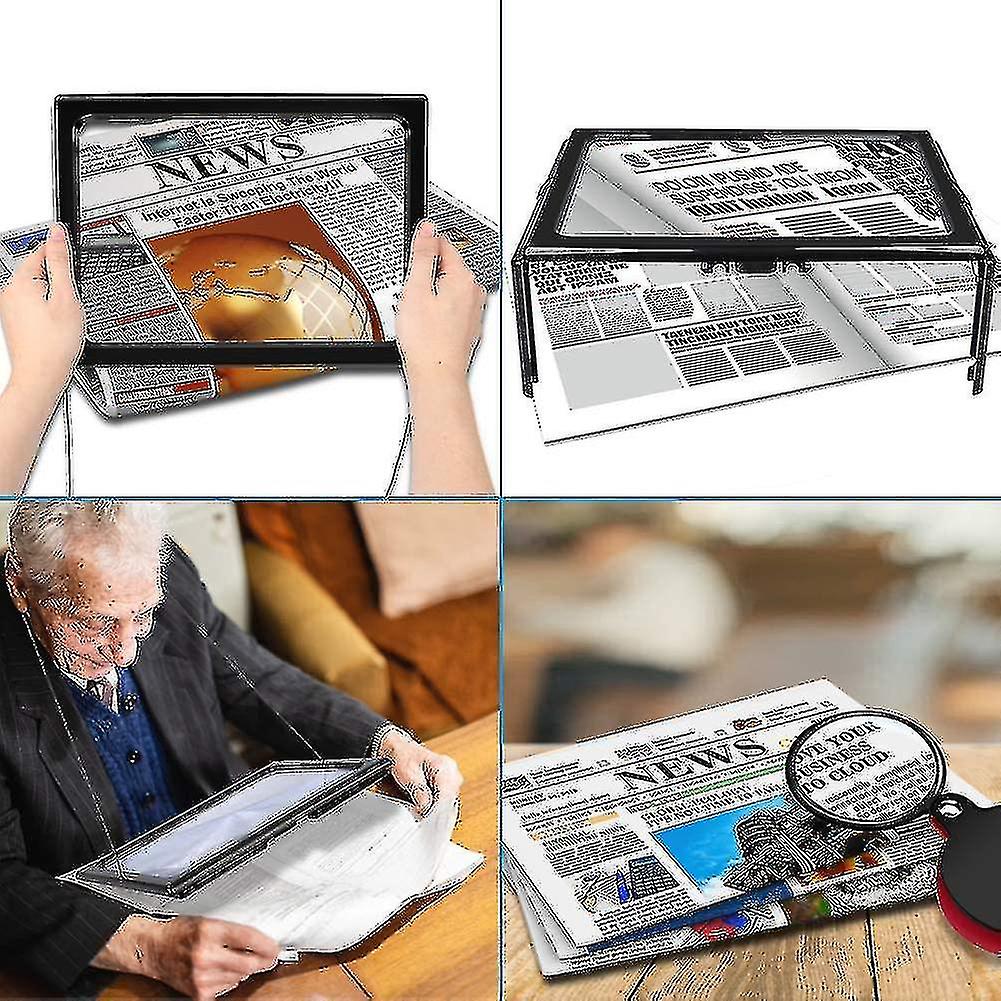 Magnifying Glass With Light, 3x Magnification Reading Magnifiers ...