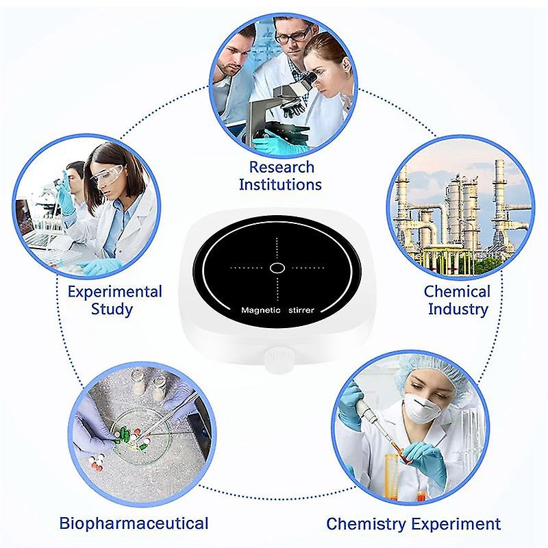 Magnetic Stirrer Mini Lab Stir Mixer Portable Stirrer Plate with Stir ...