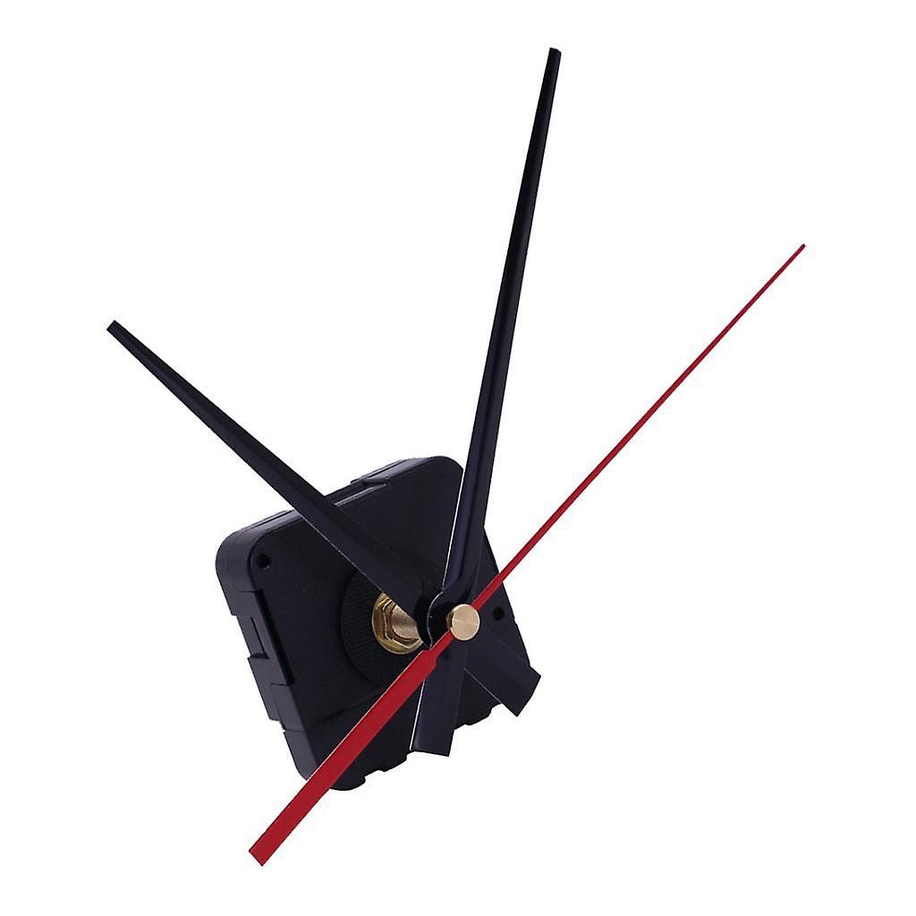 3xSilent Wall Clock Movement with Pointer for DIY and Repair black red ...