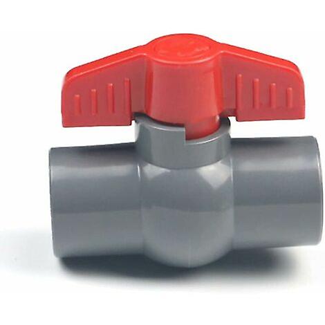 PVC ball valve, U-PVC plastic valve, straight connectors for flow ...