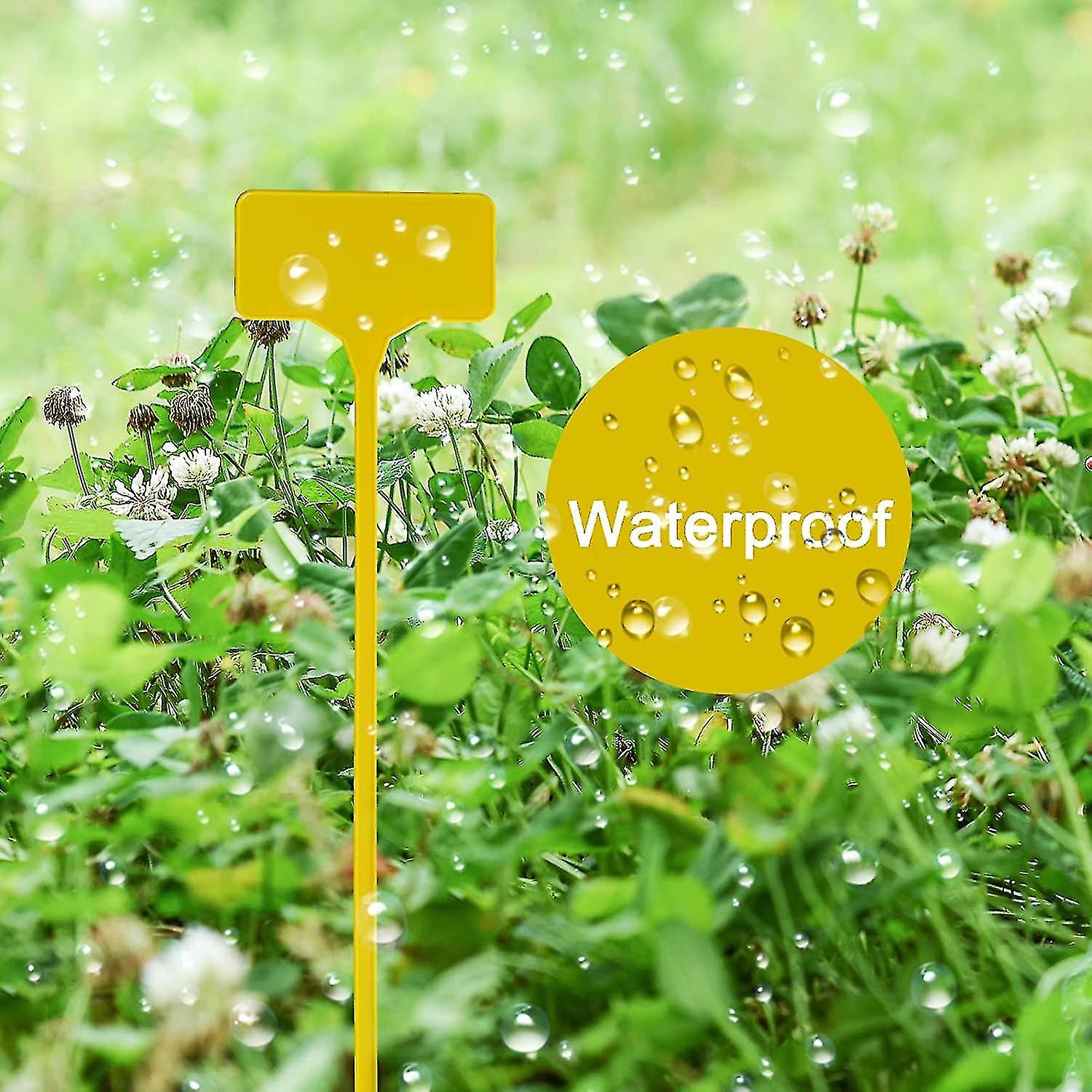 50 Pack Outdoor Tall Plant Labels, Large Waterproof Plastic Plant T ...