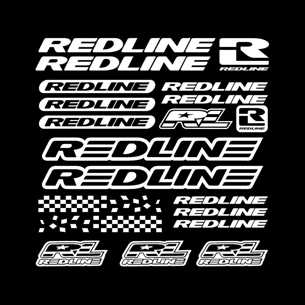 For REDLINE Stickers Decals Bicycles Bikes Cycles Frames Forks Mountain ...