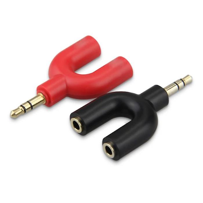 Schianvex Y-Shape AUX Headphone Splitter - Headphone Dual Audio Adapter ...