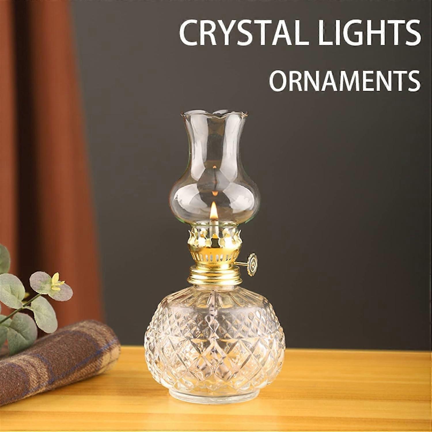 Paraffin lantern in oil pot - Classic indoor hurricane lamps (7 in ...