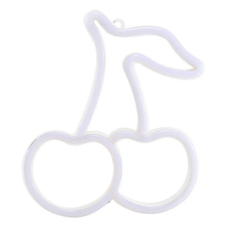 Cherry Neon Sign, Red Green Cherries Neon Lights, Cherry Neon Signs for ...