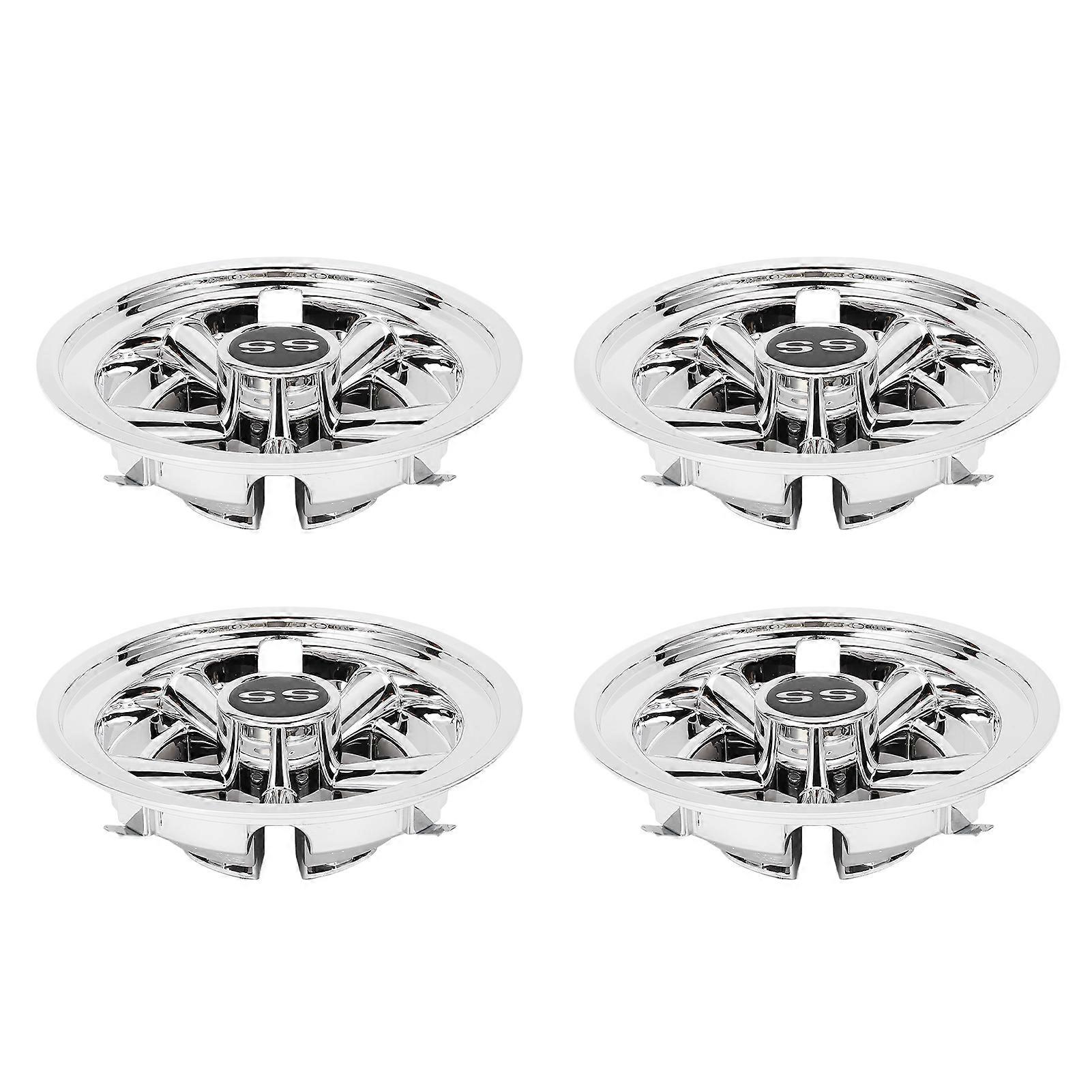 Club Car Wheel Hub Caps 5 Spoke for SS Style Silver Plated Replacement ...