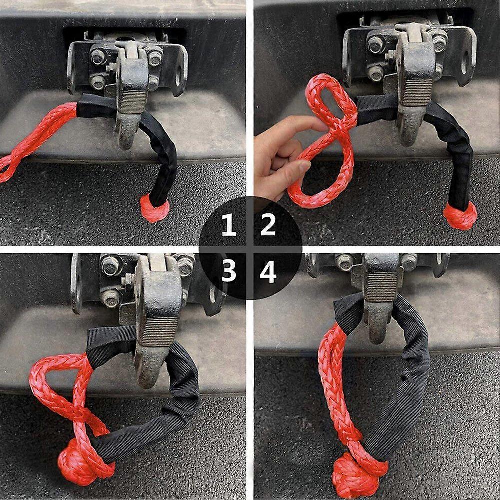 Winch Snatch Recovery Ring, Synthetic Winch Rope, Snatch Ring Soft ...
