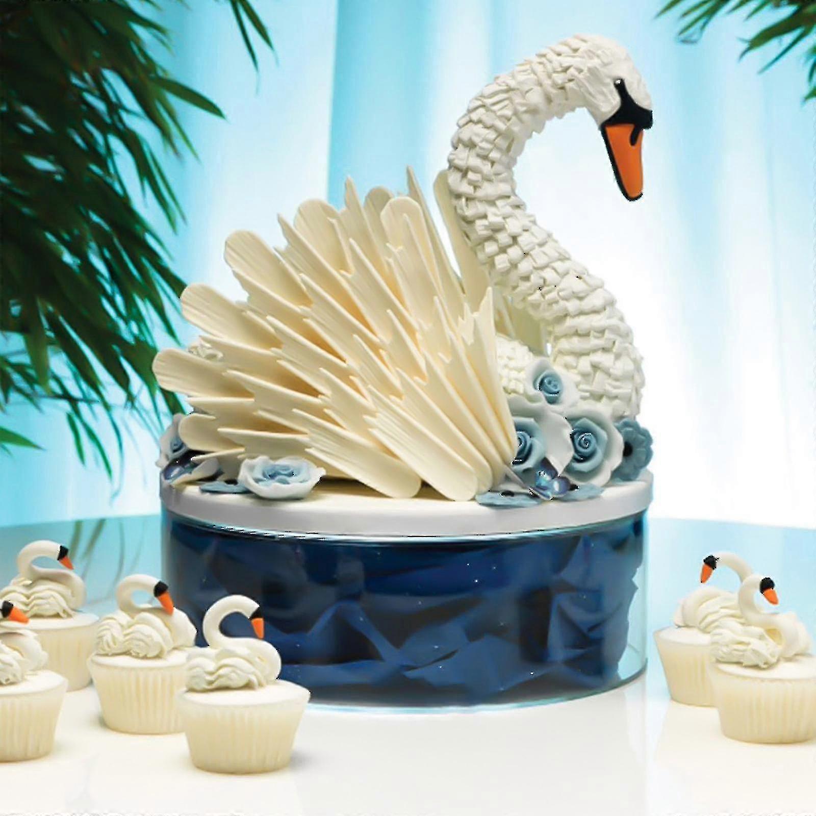 Round Clear Acrylic Fillable Cake Display Board Cake Edge Smoother ...