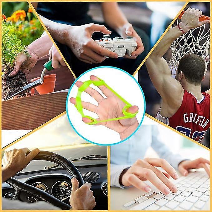 Hand Grip Strengthener, Finger Exerciser, Grip Strength Trainer (6 PCS ...