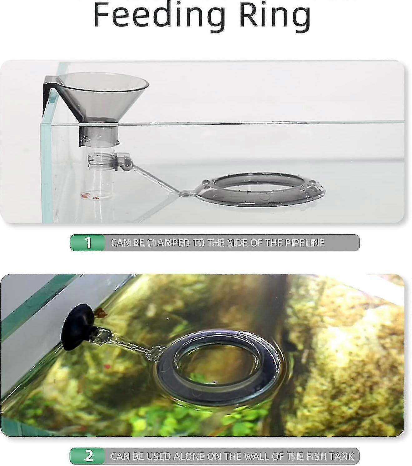 Shrimp Feeding Dish Set, Aquarium Fish Feeder Tube Kit With Feeding ...