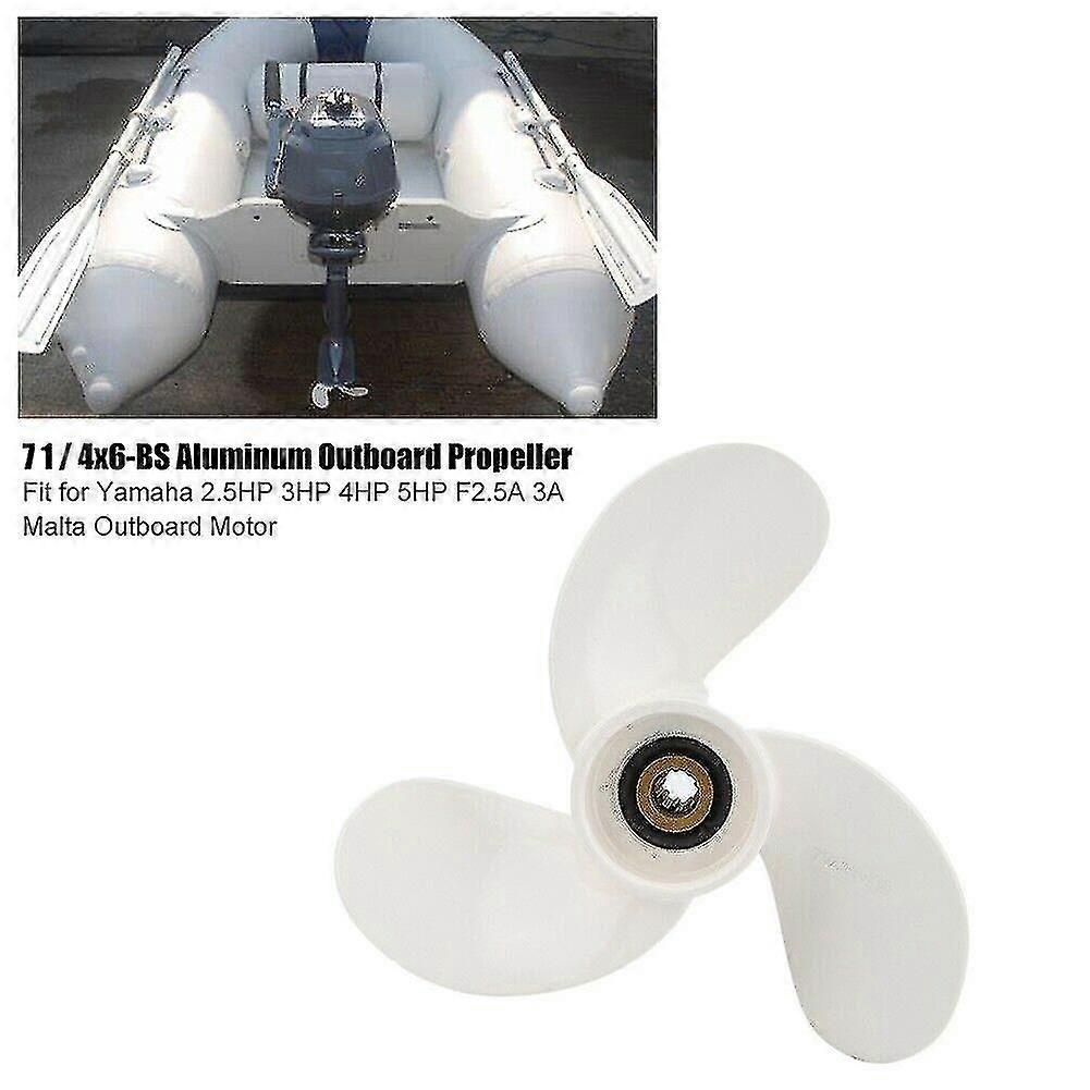Aluminum Alloy Outboard Propeller 7 1 / 4x6-bs For 2.5-5hp Engine ...