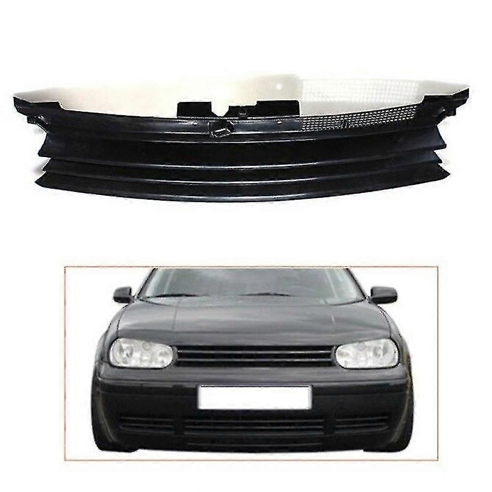 Black Car Grill Front Hood Grille For- 4 Mk4 R32 1997-2004 1j0853655g ...