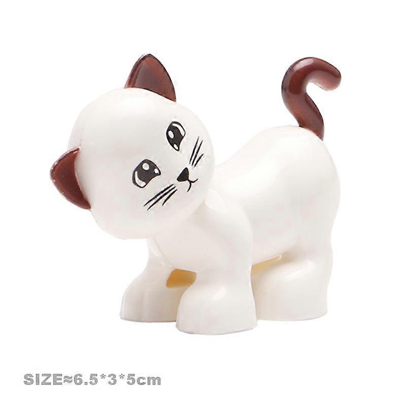 Big Size Building Blocks Cat Dog Pig Rabbit Model Accessories ...