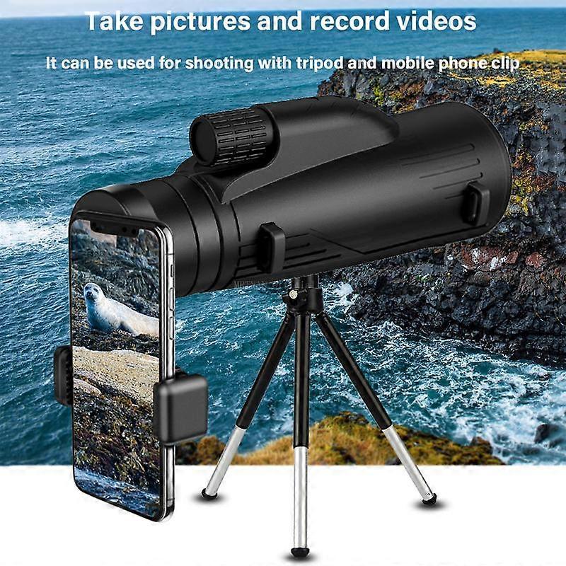 5000M Powerful Monocular 12x50 Night View Monocular Long Reach Portable ...