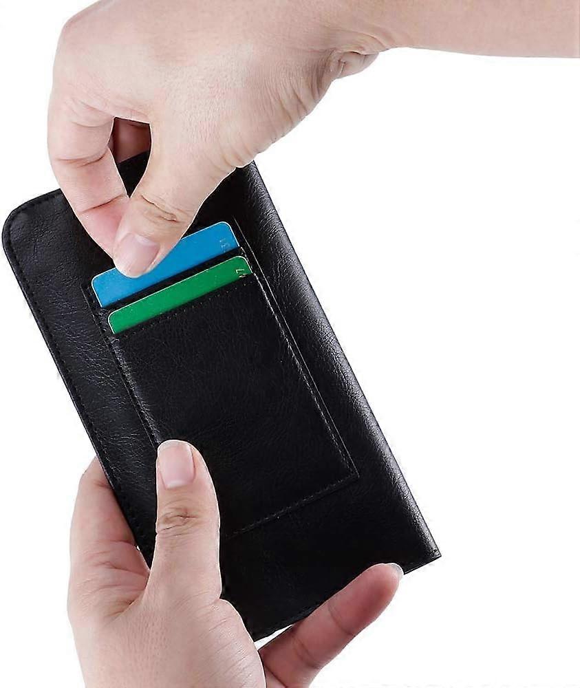 Envelope-Style Card Wallet with RFID Protection - Slim Leather Credit ...