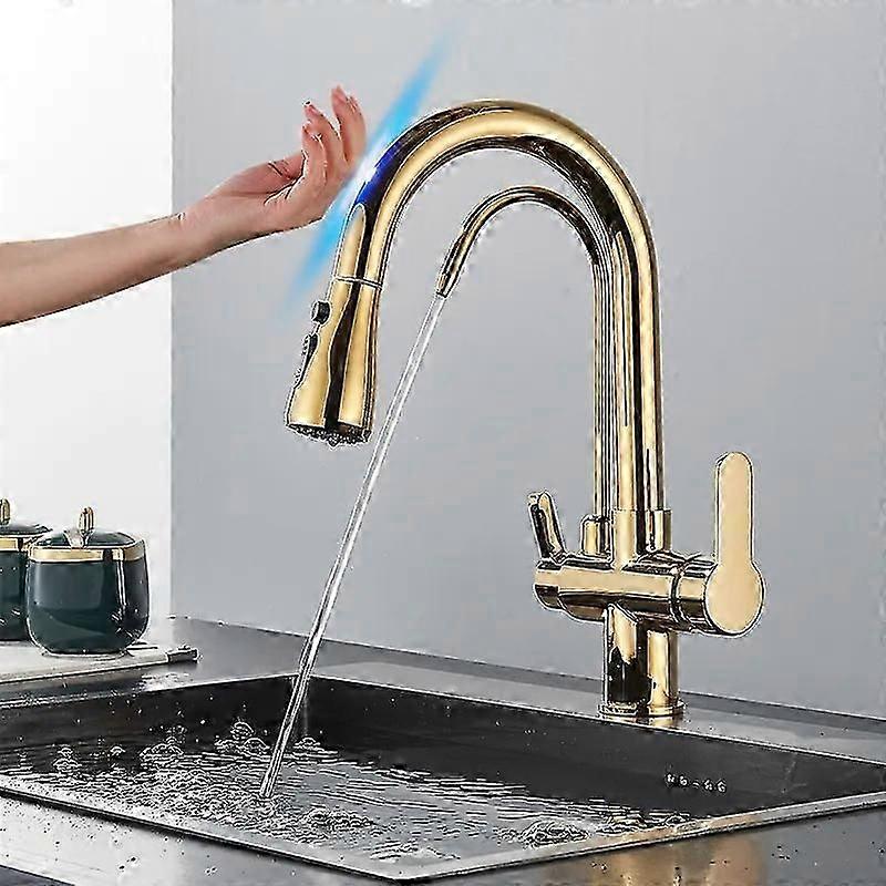 Smart Sensor Pure Water Kitchen Faucet 2 Model Spout Taps Deck Mount ...