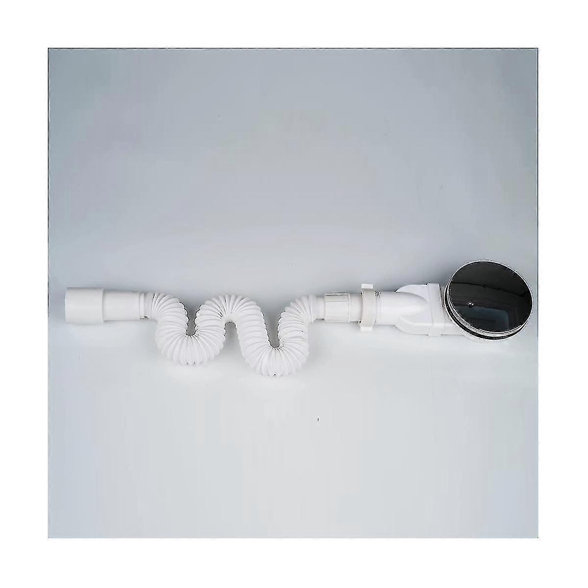 Low Profile Shower Drain Chrome ABS, 36L/min High Flow Slim Side Outlet ...