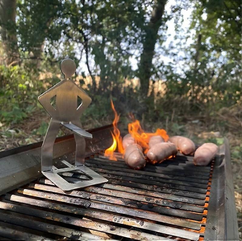 BBQ Roaster Rack Sausage Holder Portable Grill Rack Stainless Steel ...