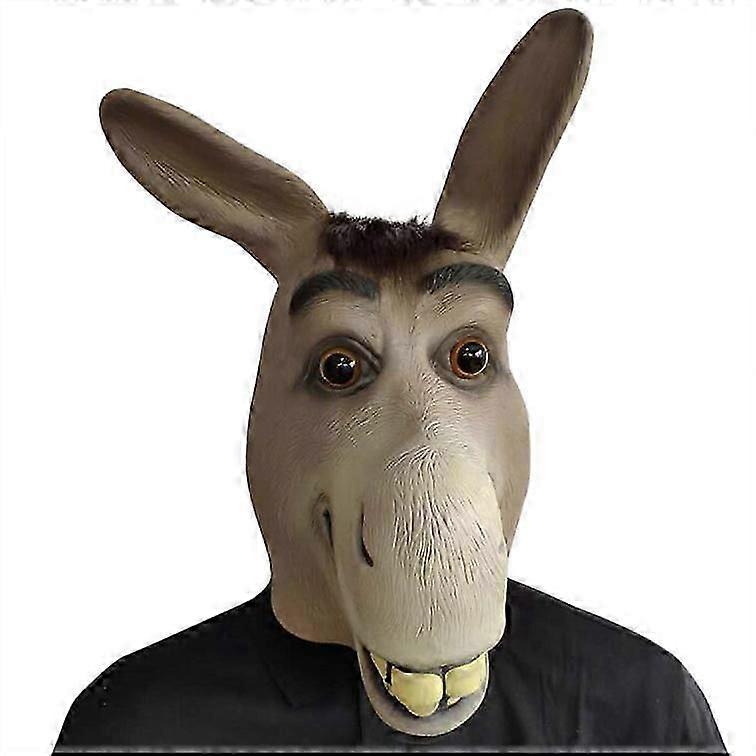 Shrek oslí maska, halloween novinka deluxe kostým párty cosplay latex ...