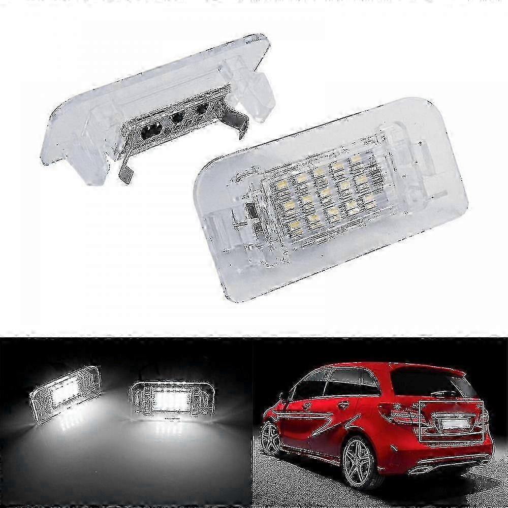 2pcs Car Led Number License Plate Lights For Mercedes Benz B-class W246 ...