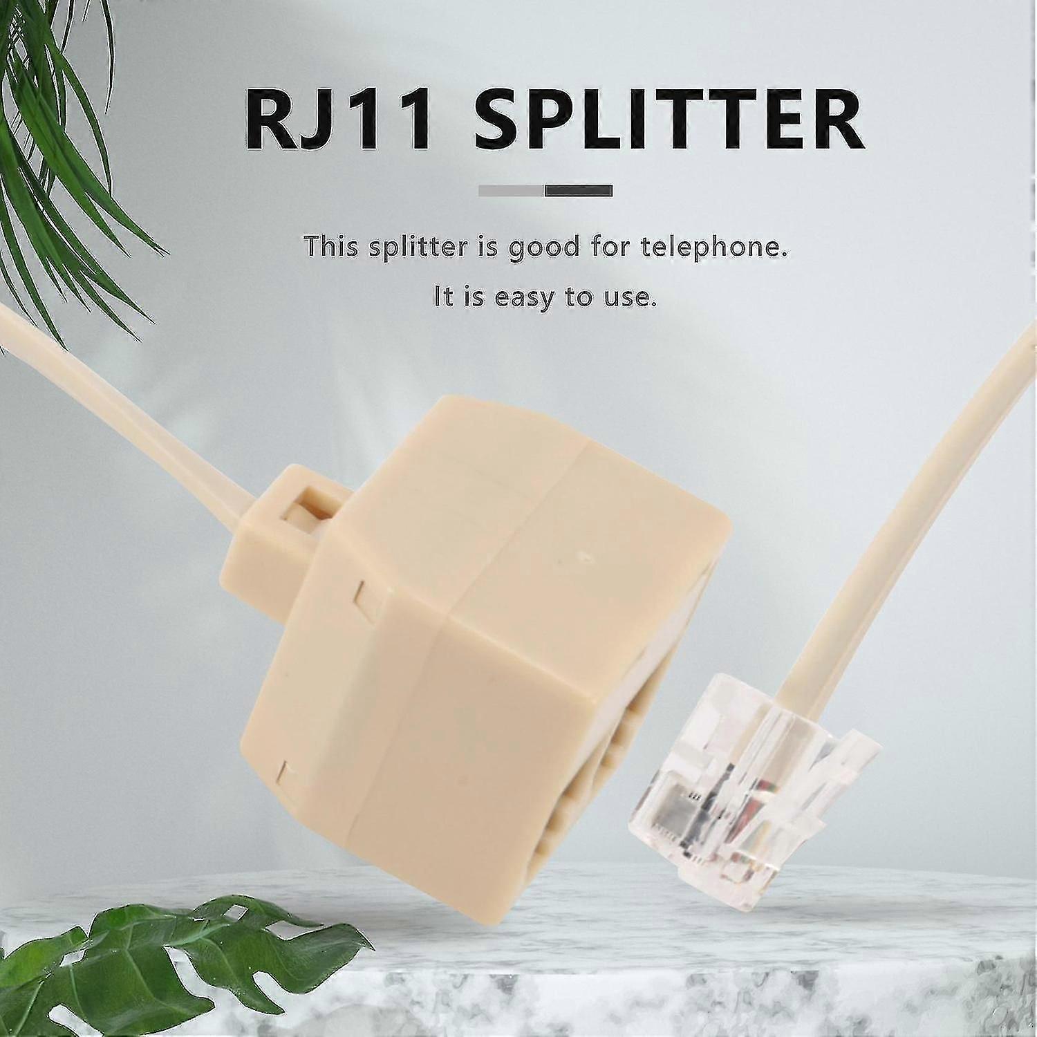 Teleph Rj11 Line To Double Rj11 Fe Filter Splitter Adapter | Fruugo UK