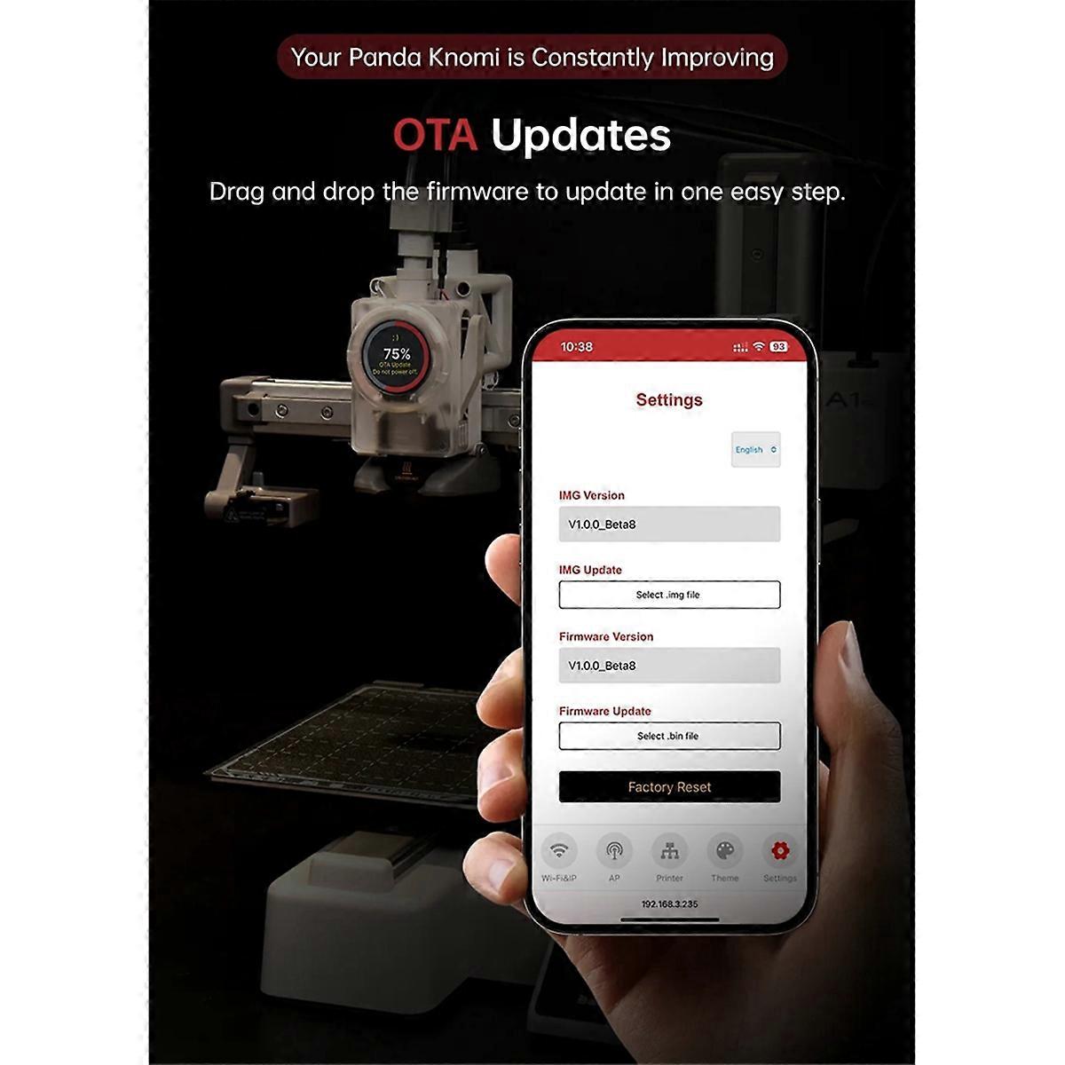 BIGTREETECH Panda Knomi Display Screen Customize UI OTA Firmware Real ...