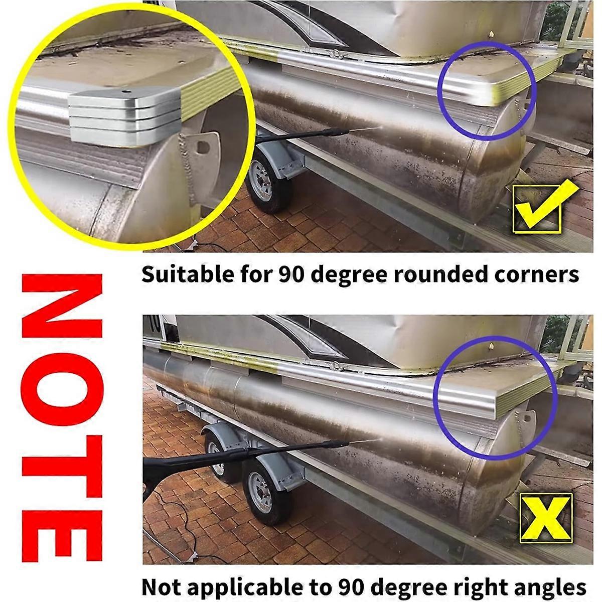 Aluminum Pontoon Corner Caps, Boat Corner Caps Pontoon Deck Corner ...