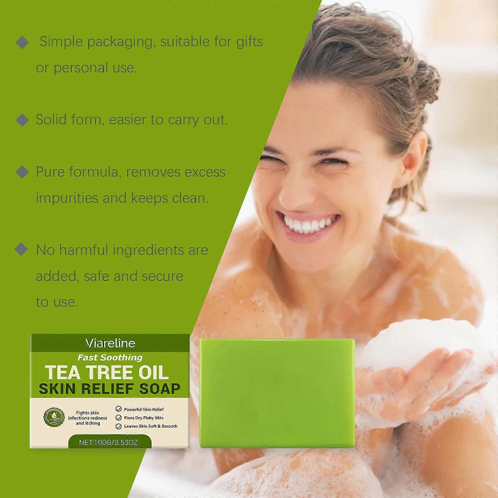 1-3x Tea Tree Oil Skin Relief Soap - Natural Defense Tea Tree Oil Soap ...