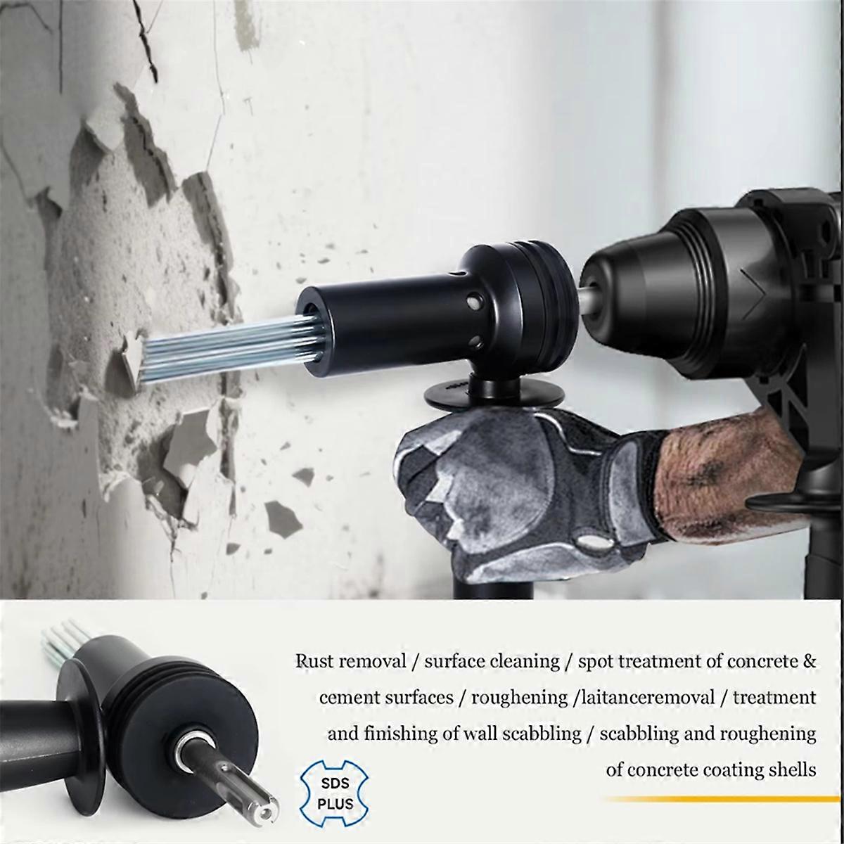 SDS Plus Electric Hammer Needle Scaler Adapter for Rust Removal ...