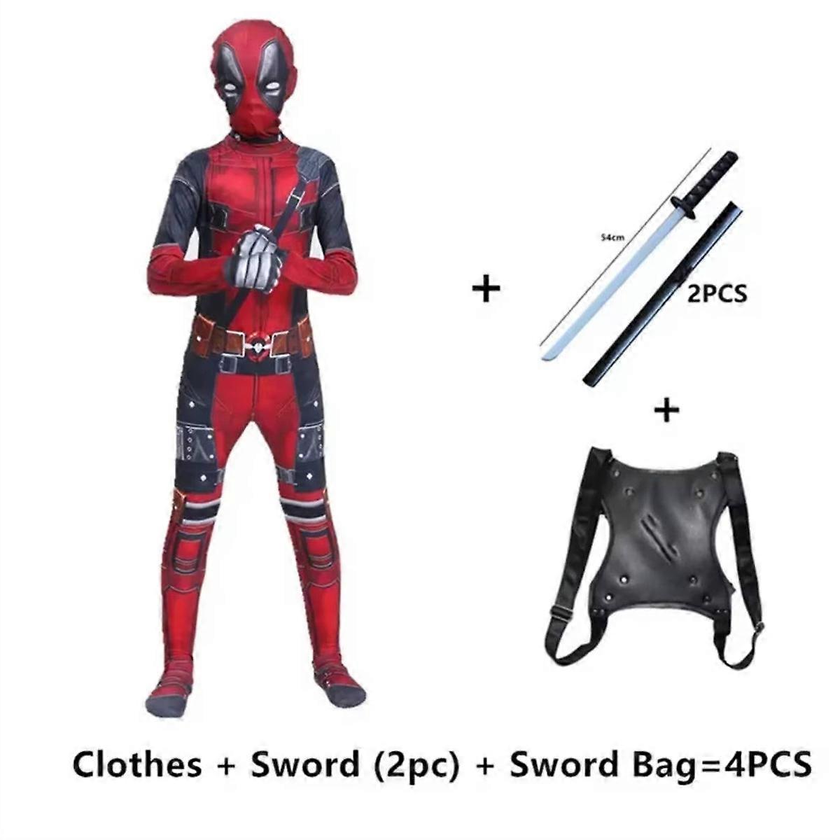 New Movie Character Role Play Costume Superhero Deadpool Costume Mask ...
