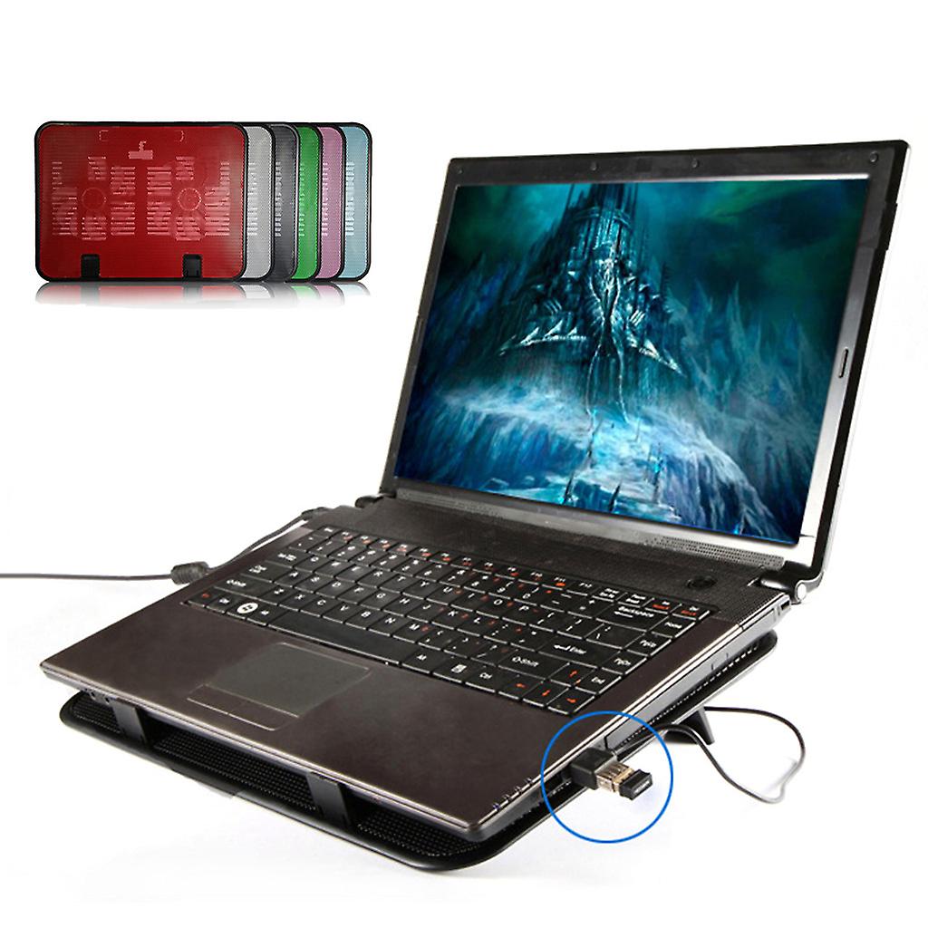 External Laptop Cooling Pad Slim Stand High Speed Silent Metal Panel ...