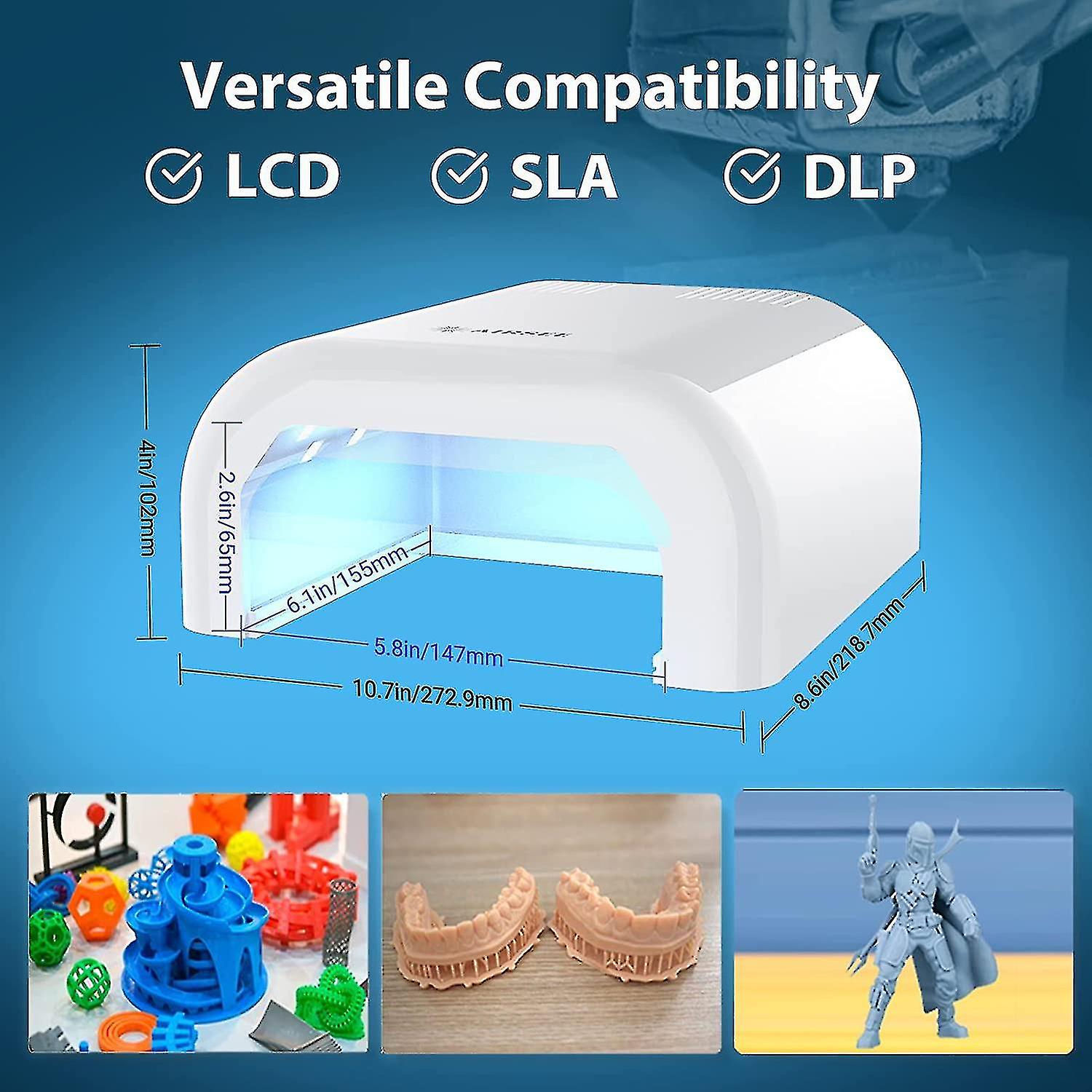 Uv Resin Curing Light Box Professional, 24pcs 395nm Uv Led Light For ...