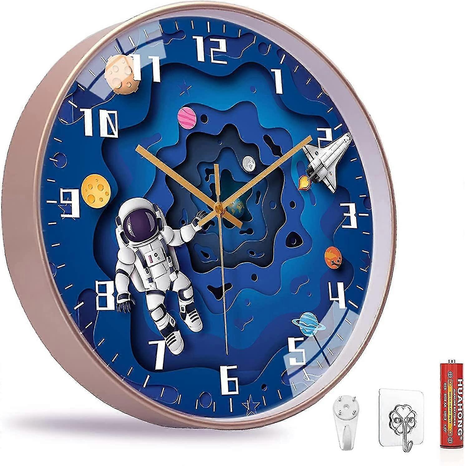 Children's Room Wall Clock, Silent Living Room, Creative Universe ...