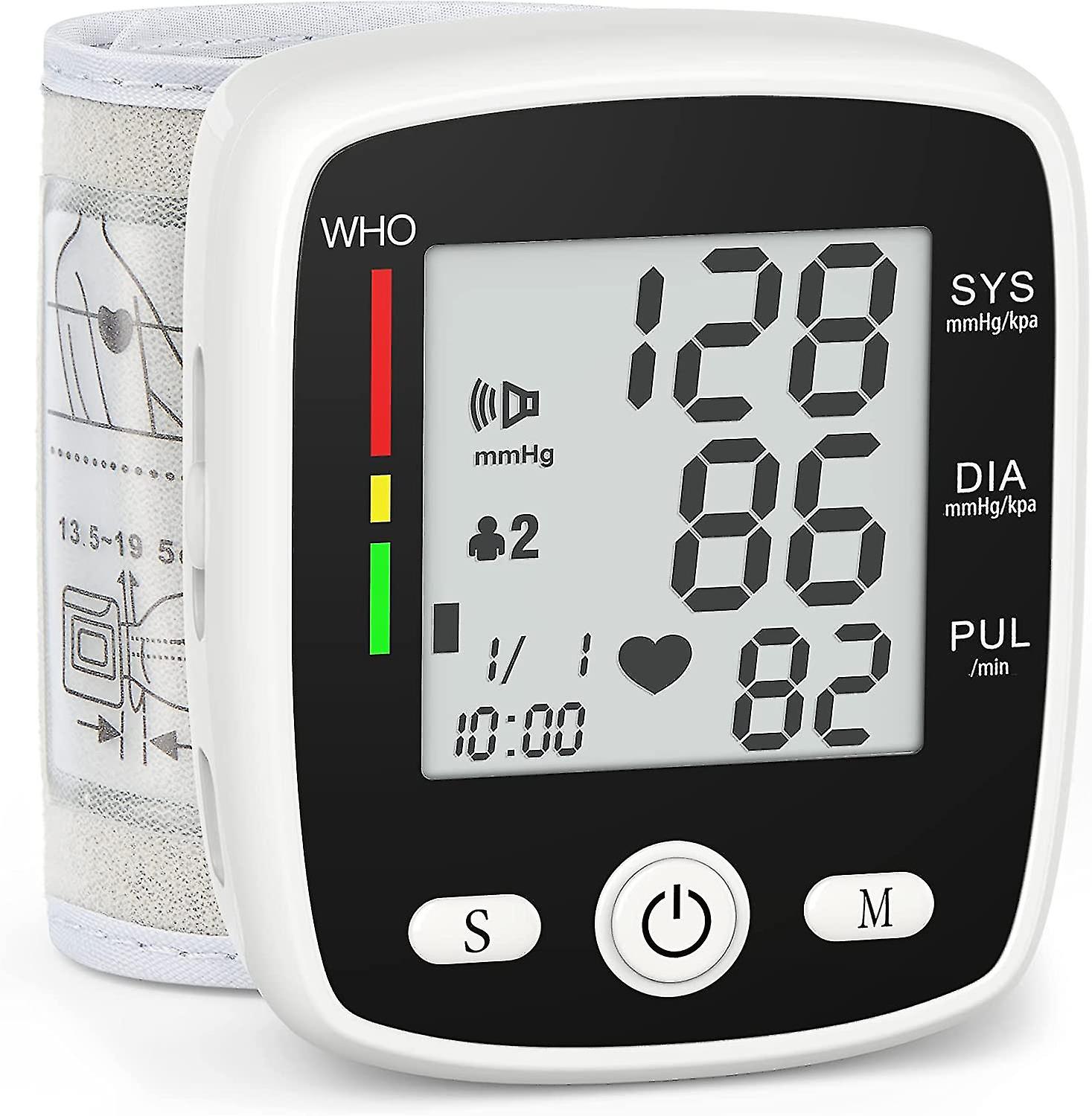 Wrist Blood Pressure Monitor Digital Bp Monitor Rechargeable Bp Machine ...