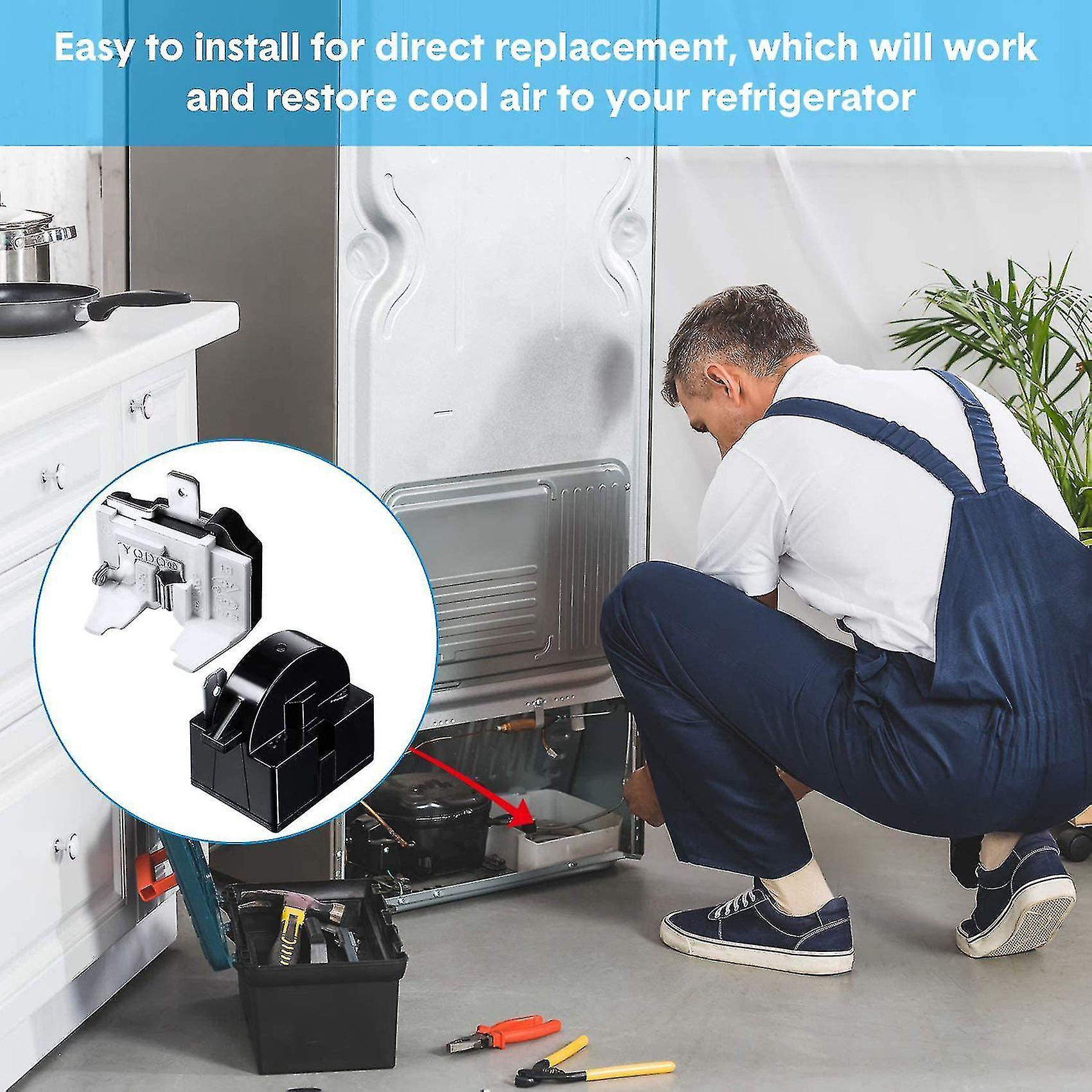 Qp2-4.7 Ptc Starter Relay 1 Pin Refrigerator Starter Relay And 6750c-0005p Refrigerator Overload ...