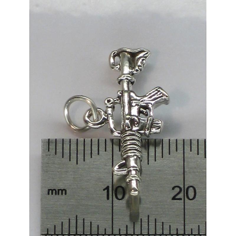 Machine Gun Sterling Silver Charm .925 X 1 Weapons And Guns Charms ...