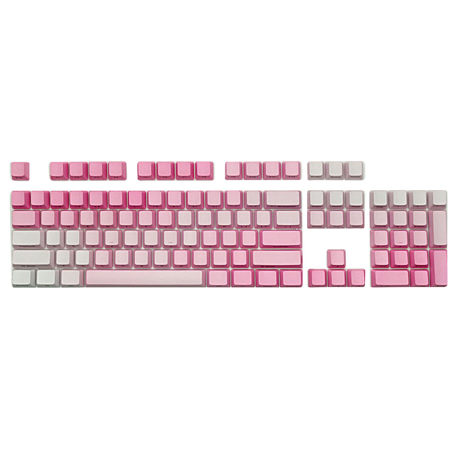 104 Keys Key Caps OEM Profile Ergonomic Wear Resistant Oil-proof Dirt ...