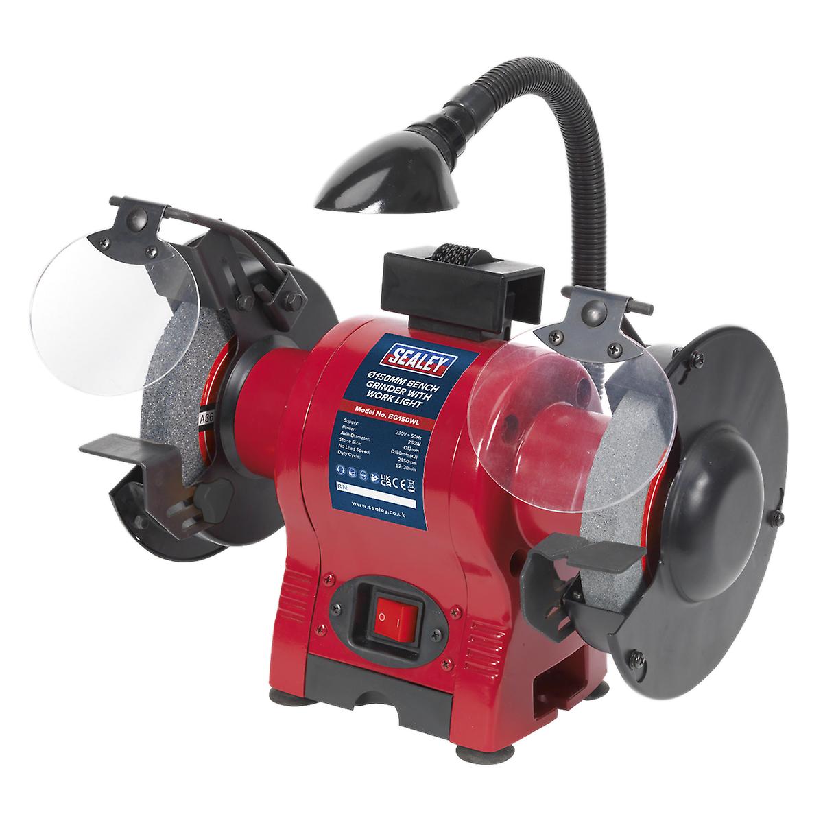Sealey Bg150Wl Bench Grinder 150Mm With Work Light 250W/230V | Fruugo UK