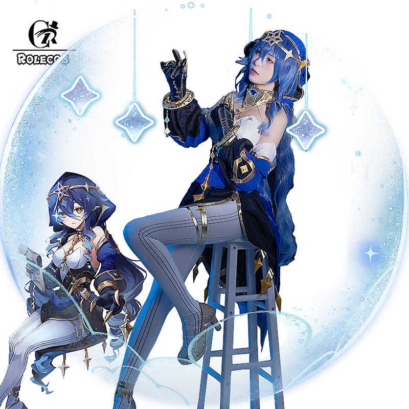 Layla Cosplay Costume Genshin Impact Women Exotic Dancers Costume ...