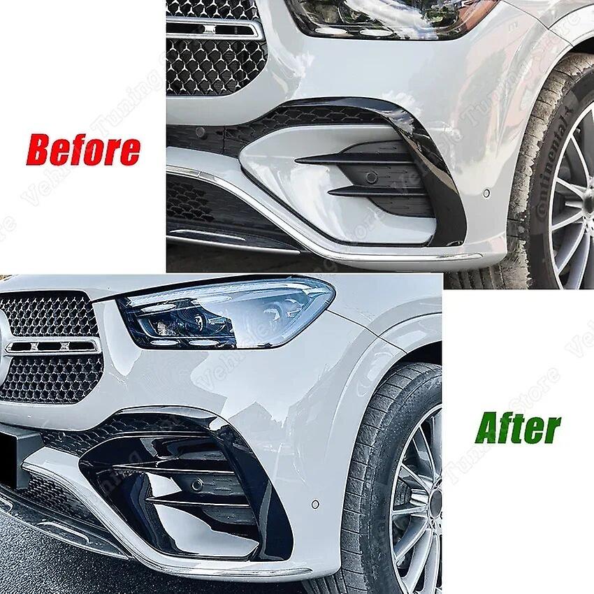 Front Bumper Trim Splitter Canards Air Vent Fin For Mercedes Benz Gle Class W167 C167 Gle450 ...