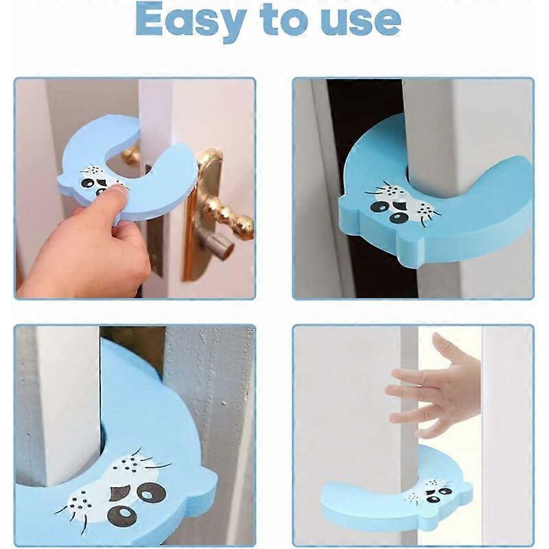 Anti-Pinch Foam Door Stopper 6 Pieces, Baby Safety Door Stopper, Safety ...