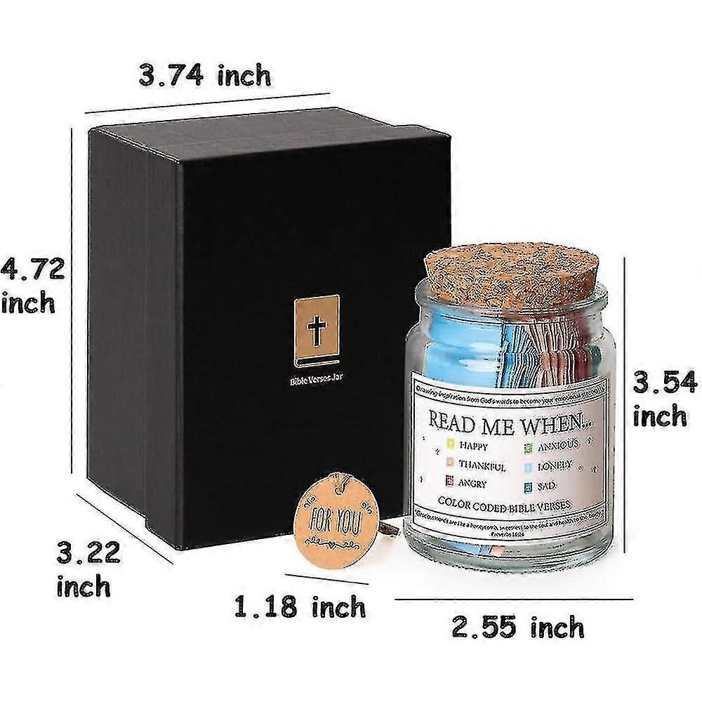 The Hope Jar Bible Verses, Glass Prayer Jar with 90 Coloring Scriptures ...